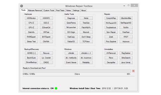 Windows Repair Toolbox Portable Letöltés - SzoftHub.hu